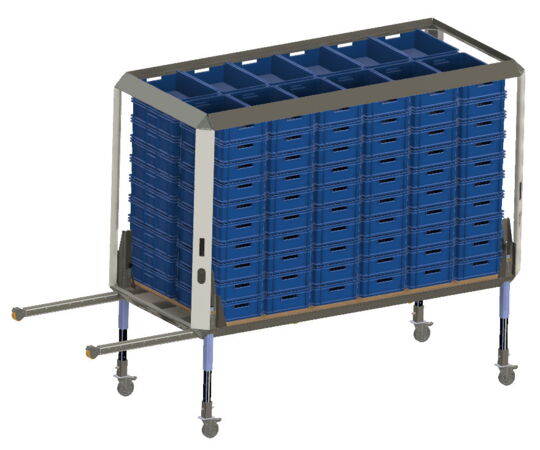 PlugVan Logistics module as a standard container for panel vans - PlugVan