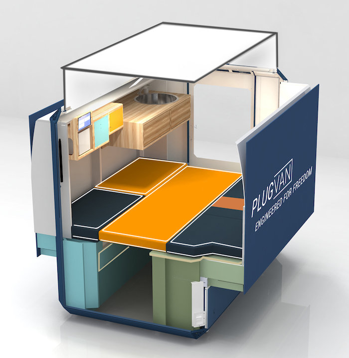 PlugVan camper modules - PlugVan